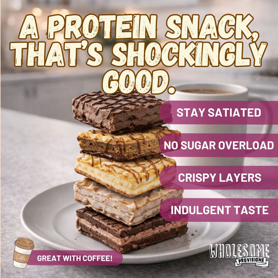Protein Wafers Squares - 15g Protein, 5 Flavor Pack, Light & Crispy ...